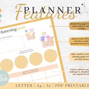 Declutter Planner, Declutter Checklist, Cleaning Schedule, Cleaning ...
