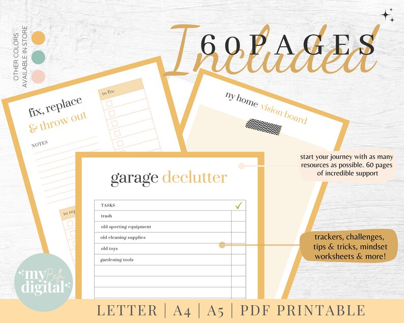 Declutter Planner, Declutter Checklist, Cleaning Schedule, Cleaning ...