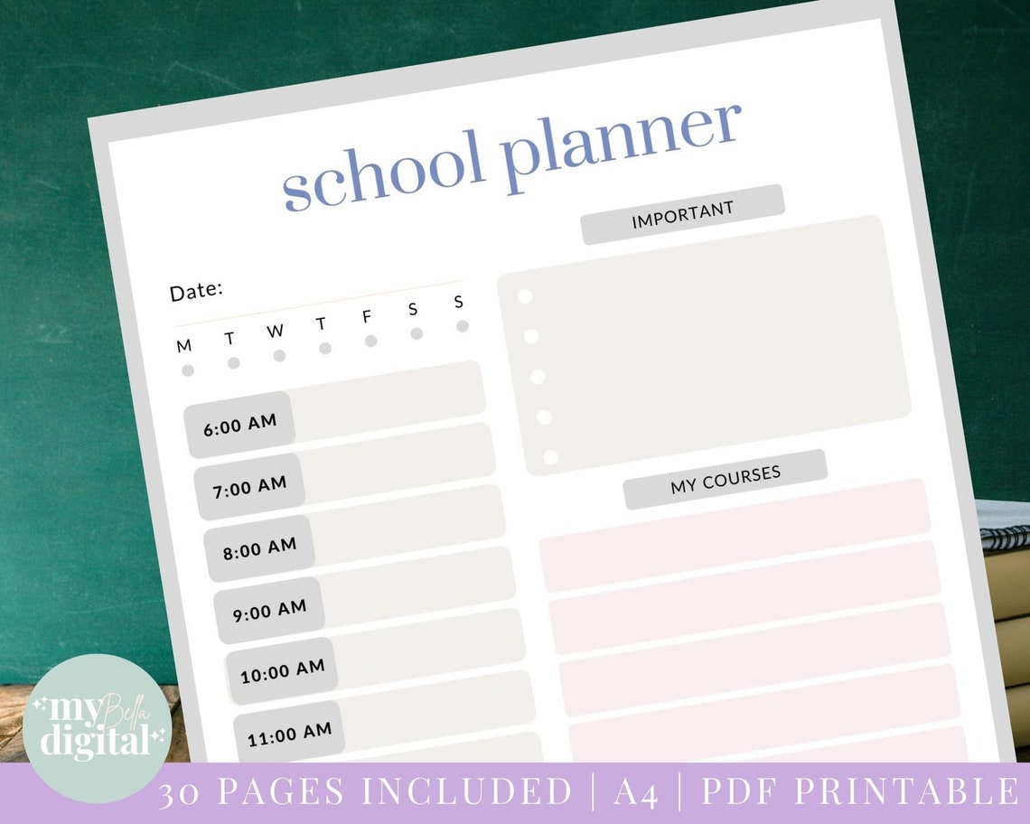 Homeschool Planner Homeschool Printables 30 Pages Student - Etsy