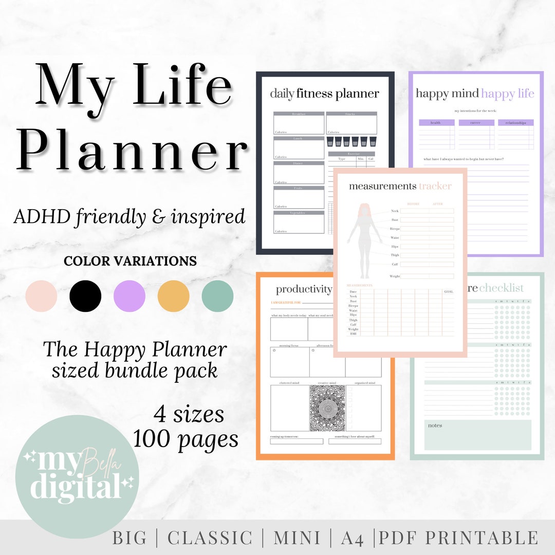ADHD Planner, Adhd Planner Printable, Adhd Daily Planner, Adhd Planner ...