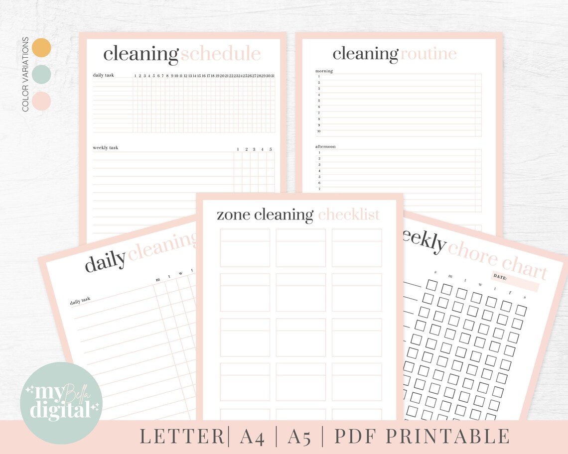25 Household Printable Planner Instant Download Household | Etsy