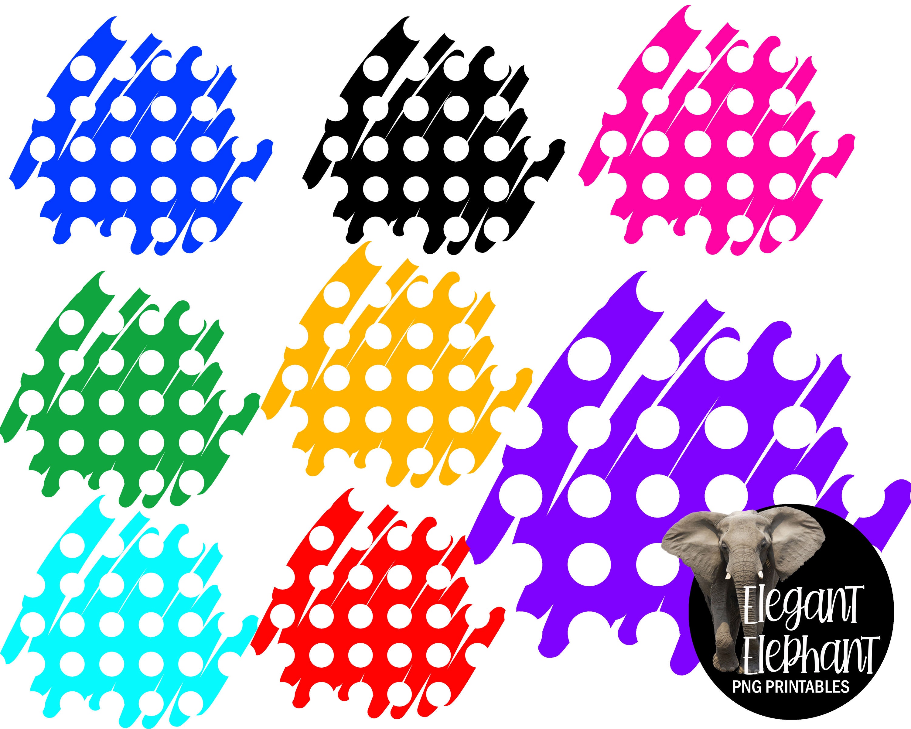 Big Polka Dot Background Multiple Colors Sublimation PNG - Etsy