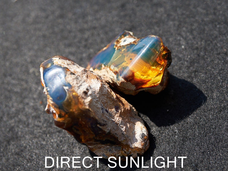 Natural Blue Amber Raw Stone , Dominica Handmade Blue Amber Polished - Etsy