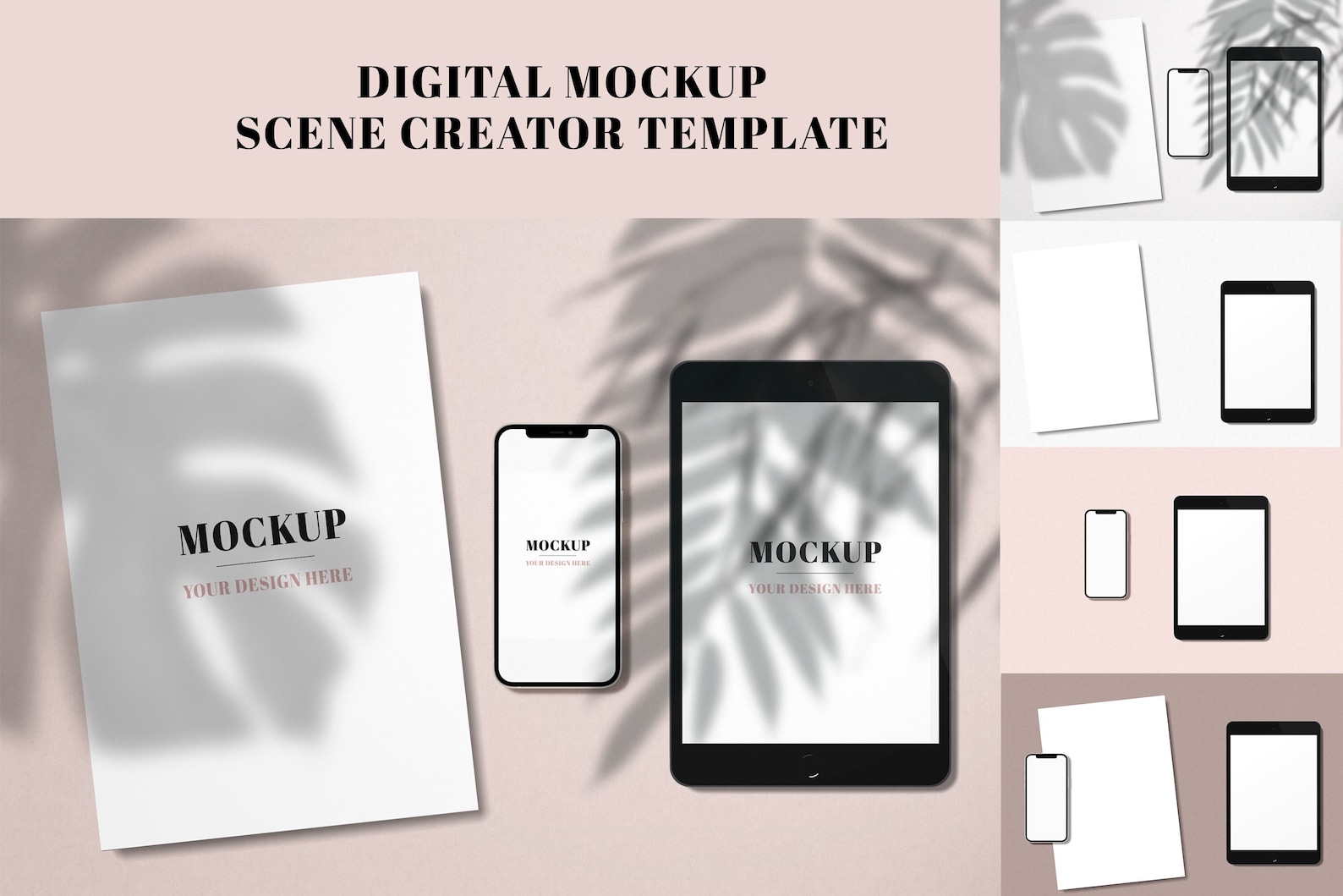 Planner Mockup Scene Creator Template - Editable Adobe Photoshop PSD - Etsy