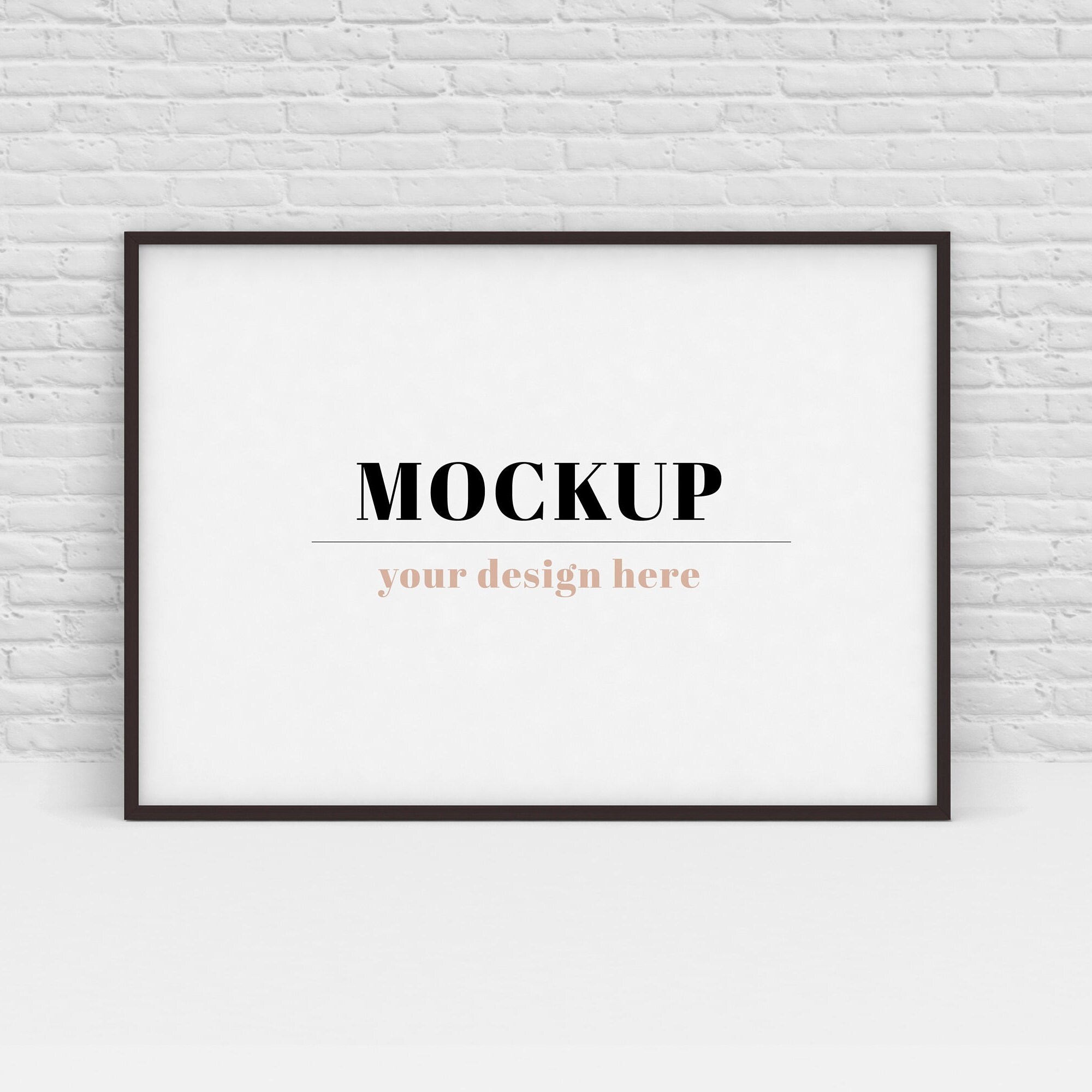 Poster Mockup - A0 Size, Vertical and Horizontal - Editable PSD in ...