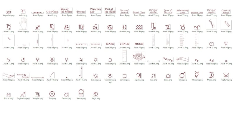 Palmistry & Palm Reading Guide - SVG Template and Image Bundle - Etsy