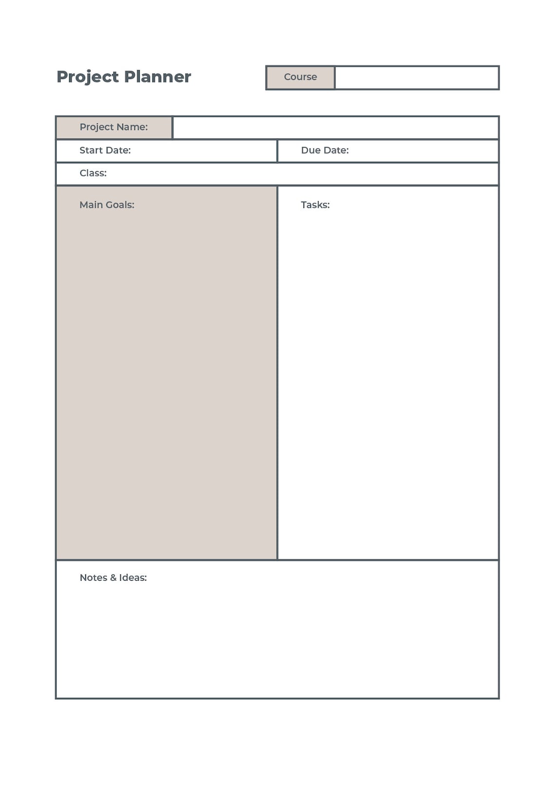 Academic Student Planner 2023-2024 Workbook Planner Inserts 4 Sizes - Etsy