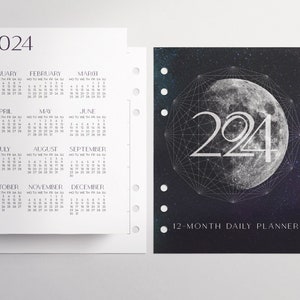 Printable A5 Indesign 2024 Calendar Template / Customizable Daily ...