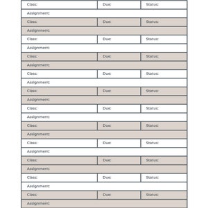 Academic Student Planner 2023-2024 Workbook Planner Inserts 4 Sizes - Etsy