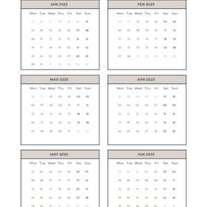 Academic Student Planner 2023-2024 Workbook Planner Inserts - Etsy