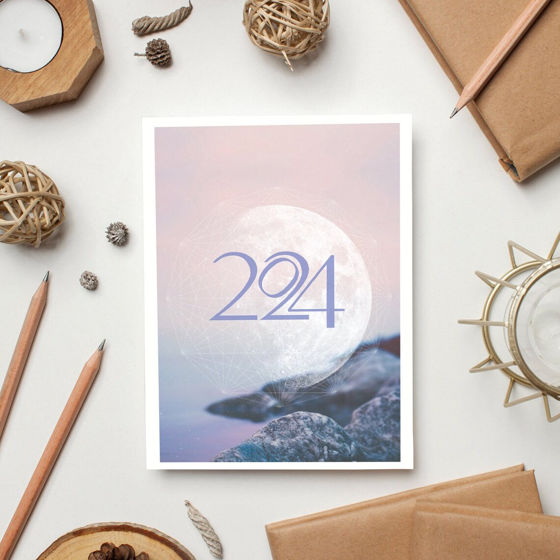 Printable A6 Indesign 2024 Calendar Template / Customizable Daily ...