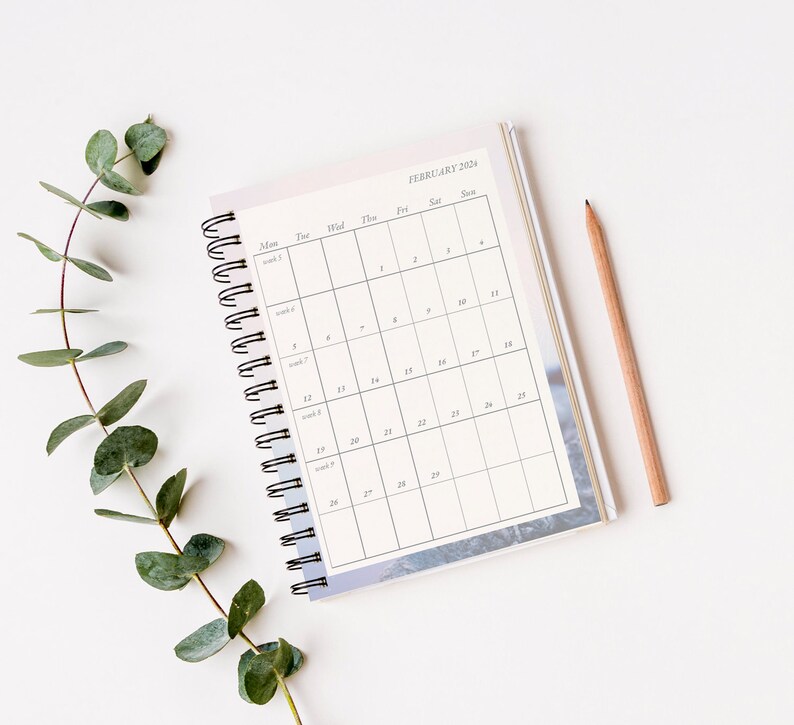 Printable A6 Indesign 2024 Calendar Template / Customizable Daily ...