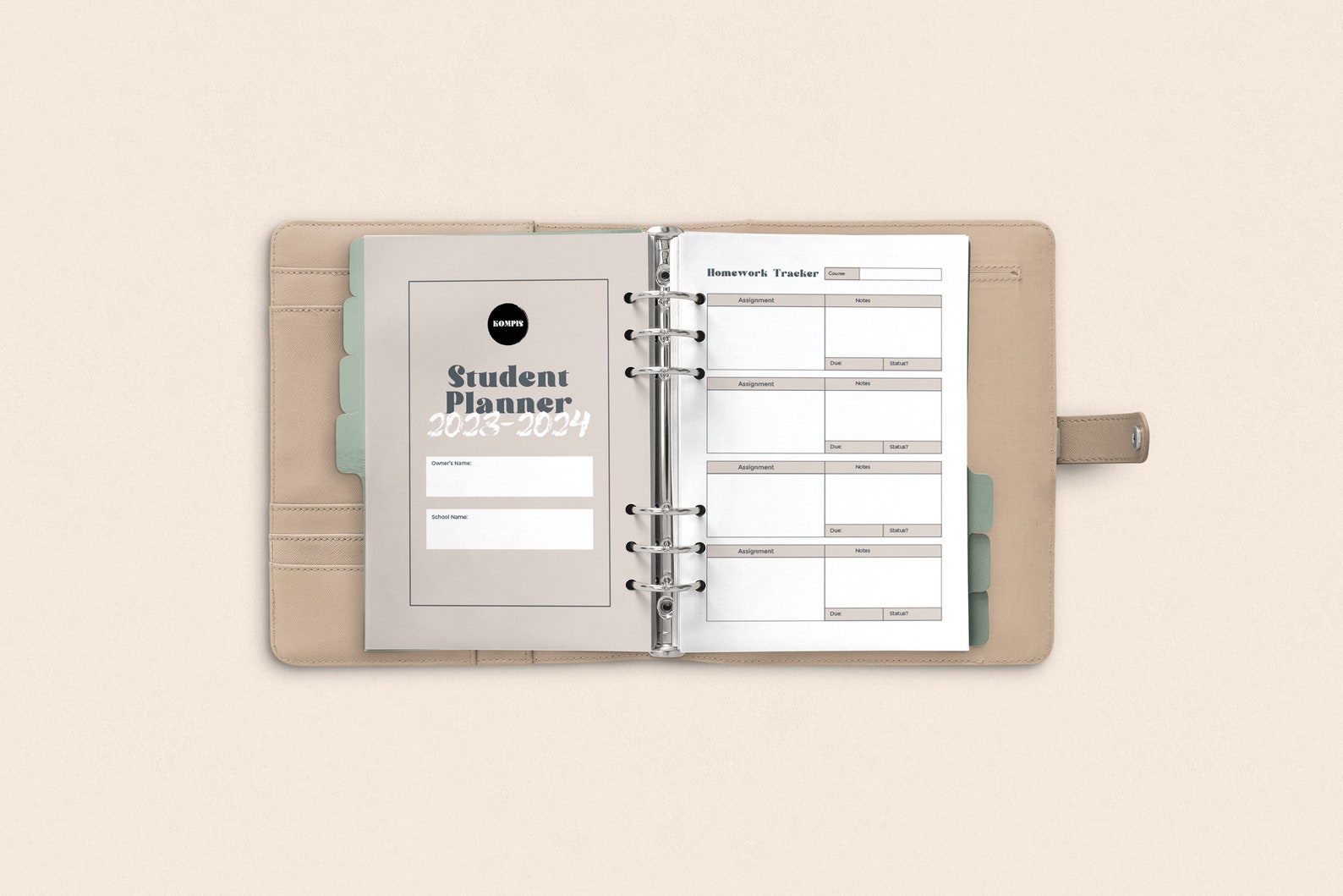 Academic Student Planner 2023-2024 Workbook Planner Inserts 4 Sizes - Etsy