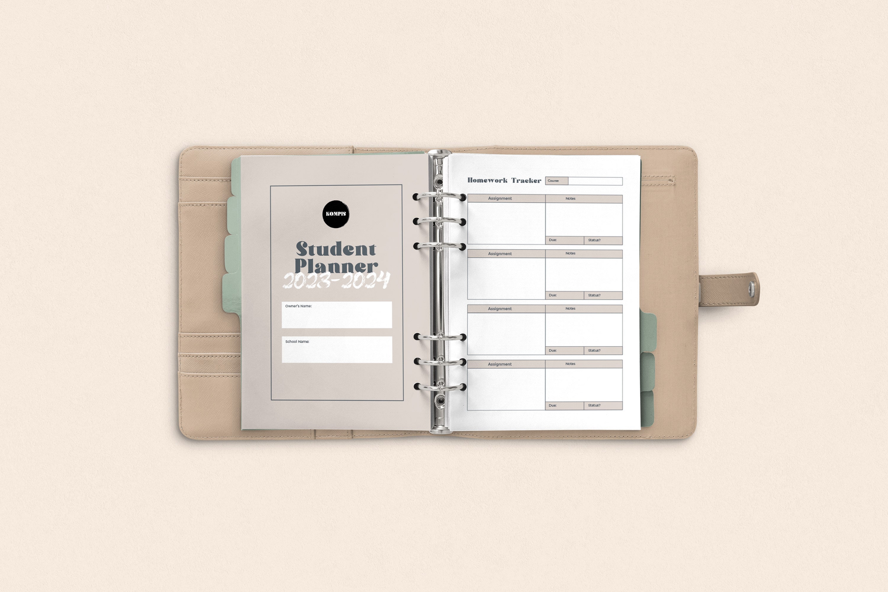 Academic Student Planner 2023-2024 Workbook Planner Inserts 4 Sizes - Etsy