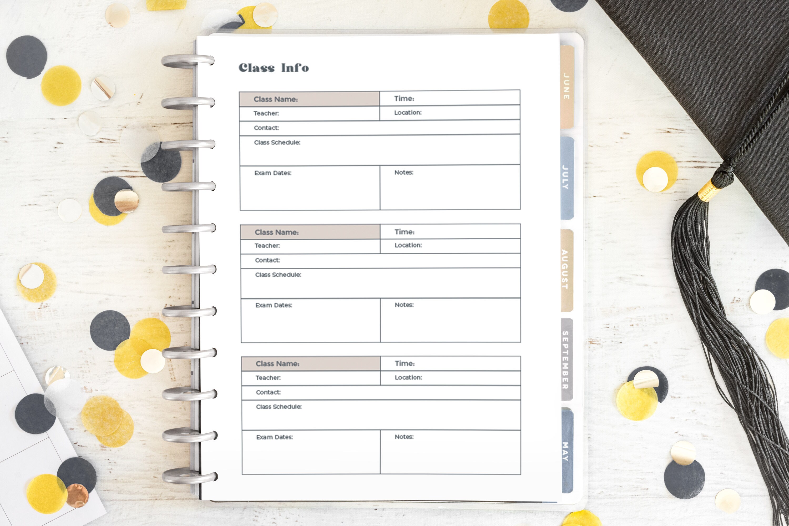 Academic Student Planner 2023-2024 Workbook Planner Inserts 4 Sizes - Etsy