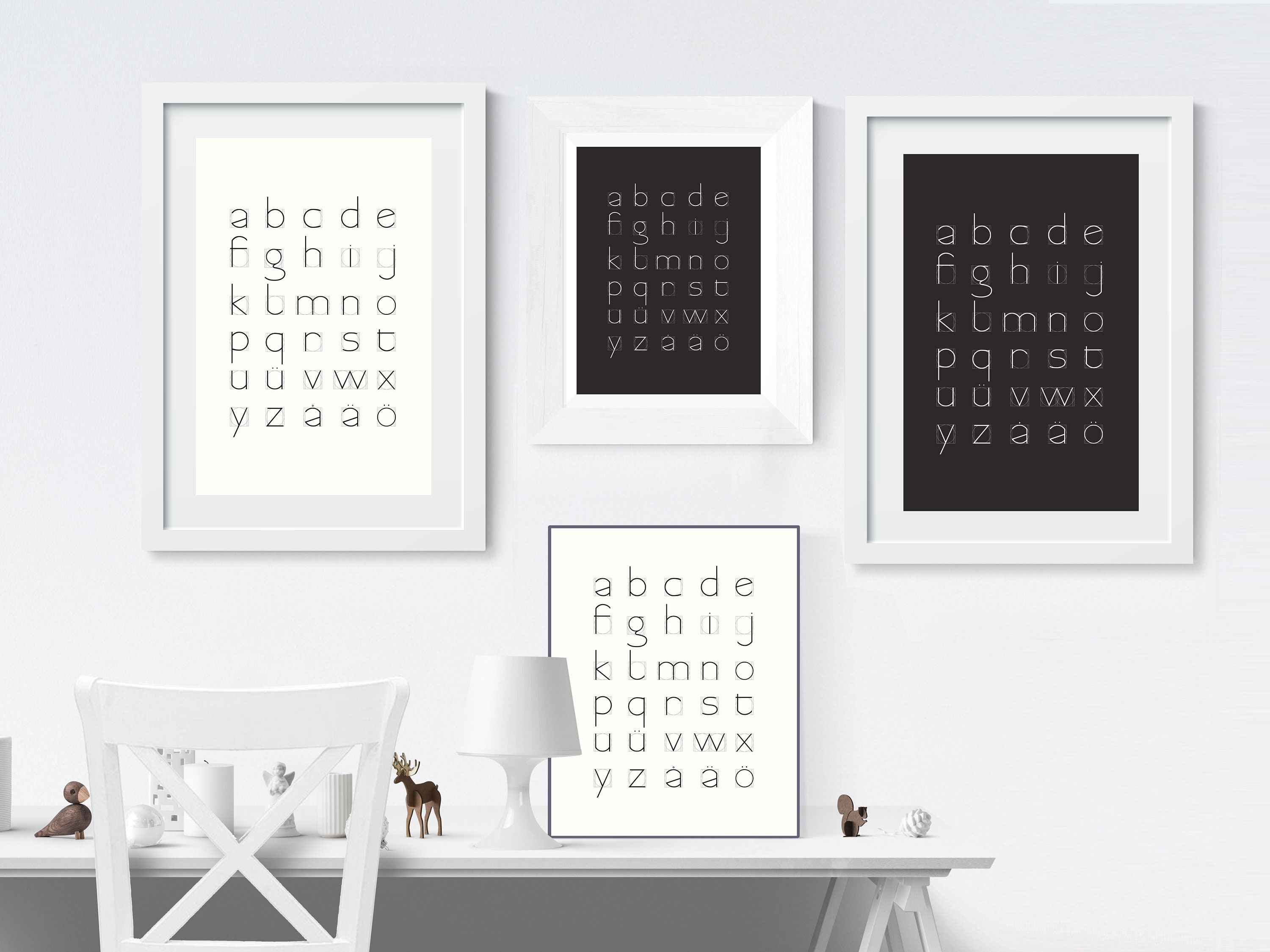 Letters of the Scandinavian Alphabet - Poster Art Digital PDF - Etsy