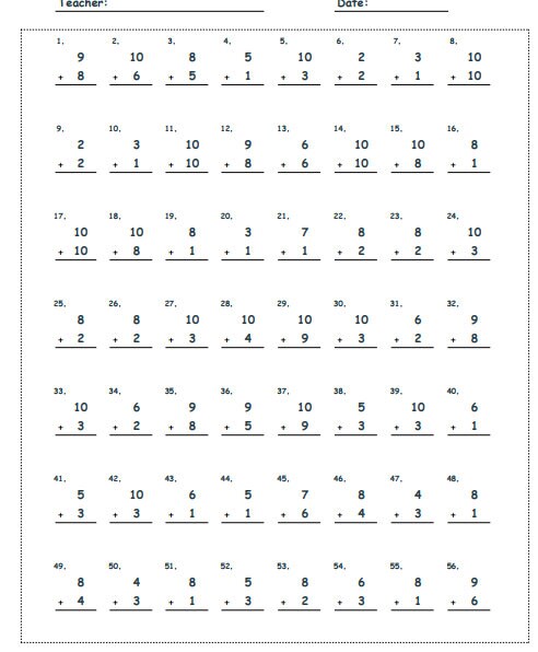 Math Worksheets 300 Pages of Add, Sub, Mult, and Divi, Easy ...