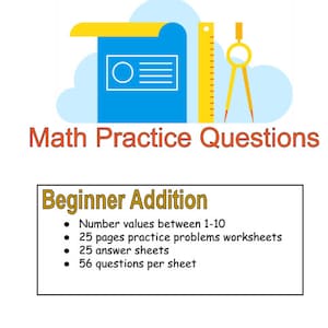 Math Worksheets 300 Pages of Add, Sub, Mult, and Divi, Easy ...