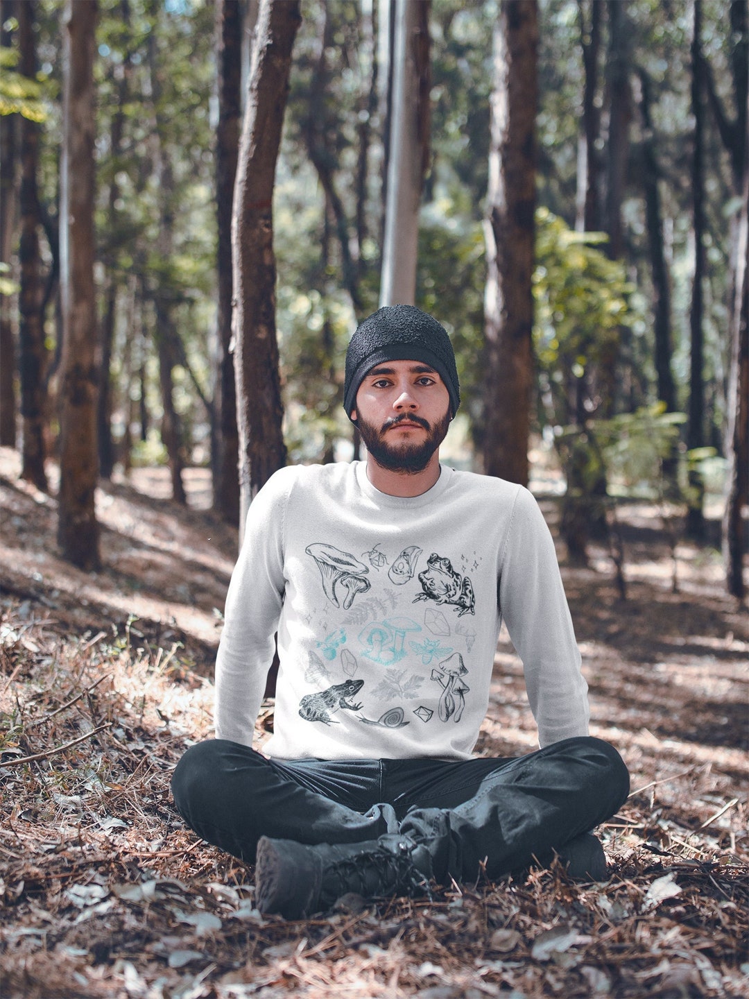 Demiboy Frog Sweater Subtle Pride Shirt Butterfly Sweatshirt Goblincore ...