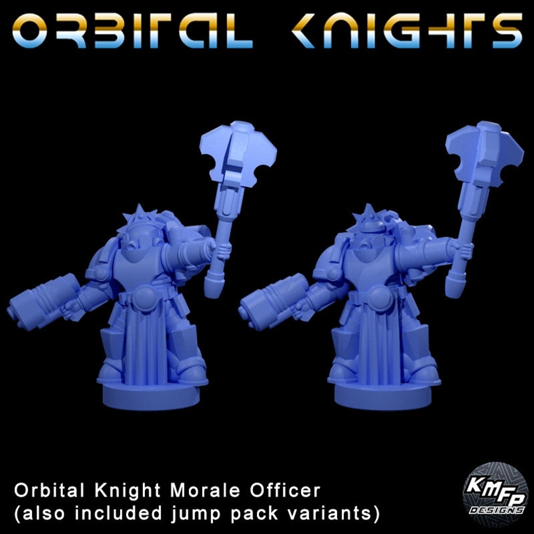 Orbital Knights Morale Officer KMFP Designs Resin Miniature for Sci-fi ...