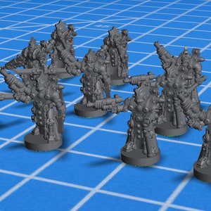 Martian Cyborgs Infantry Type M KMFP Designs Resin Miniature for Sci-fi ...