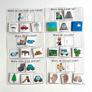 Visual Where Questions for Special Education and Speech Therapy - Etsy
