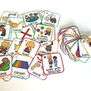 Visuals for Lanyard - Special Education Visuals - Etsy