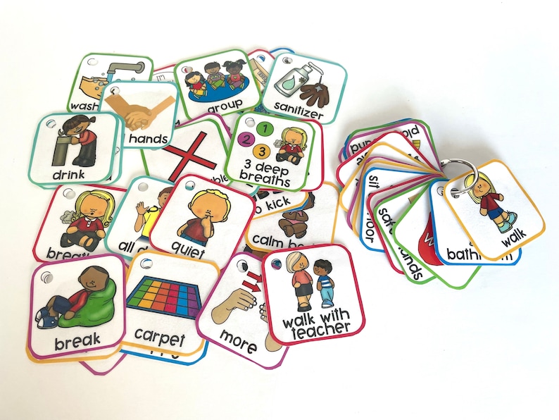 Visuals for Lanyard - Special Education Visuals - Etsy