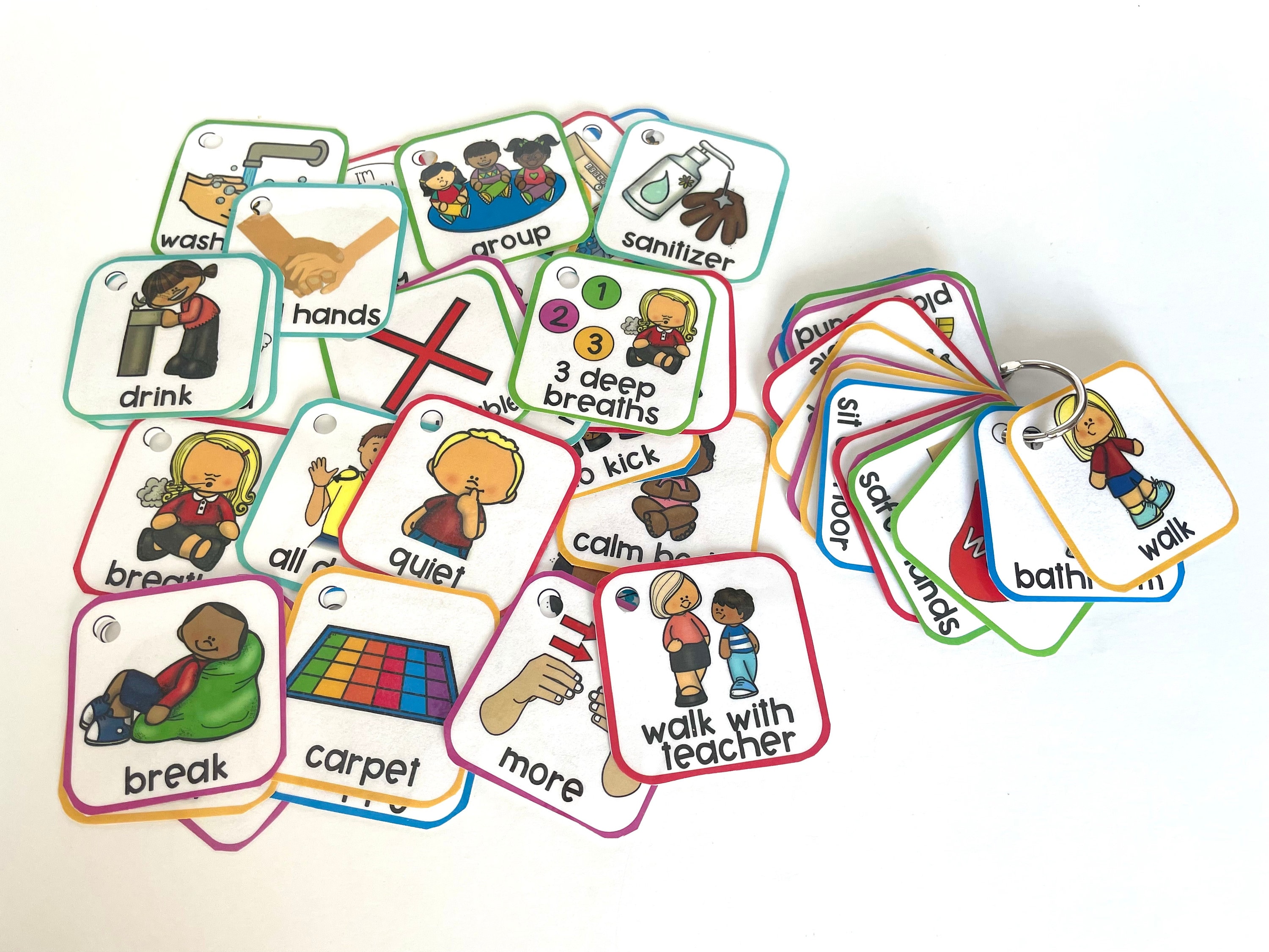Visuals for Lanyard - Special Education Visuals - Etsy
