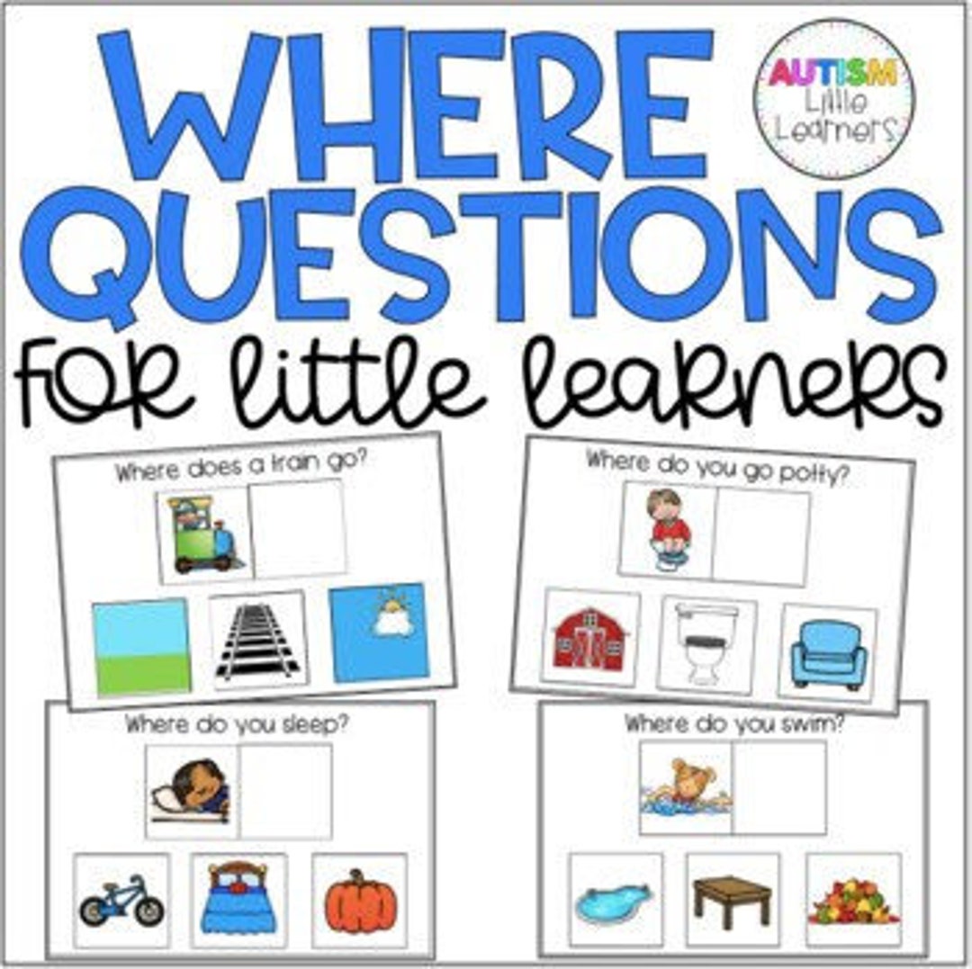 Visual Where Questions for Special Education and Speech Therapy - Etsy