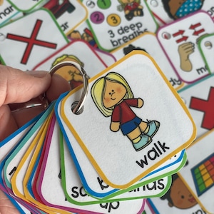 Visuals for Lanyard - Special Education Visuals - Etsy