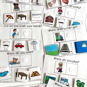 Visual Where Questions for Special Education and Speech Therapy - Etsy