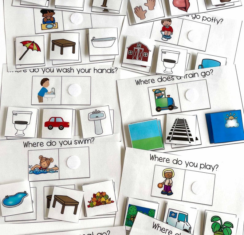 Visual Where Questions for Special Education and Speech Therapy - Etsy