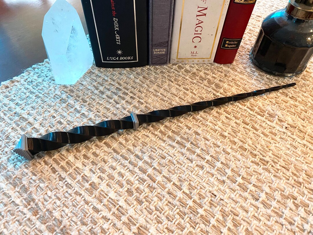 Geometric Wand: 3D Printed Square Spiral Design - Etsy