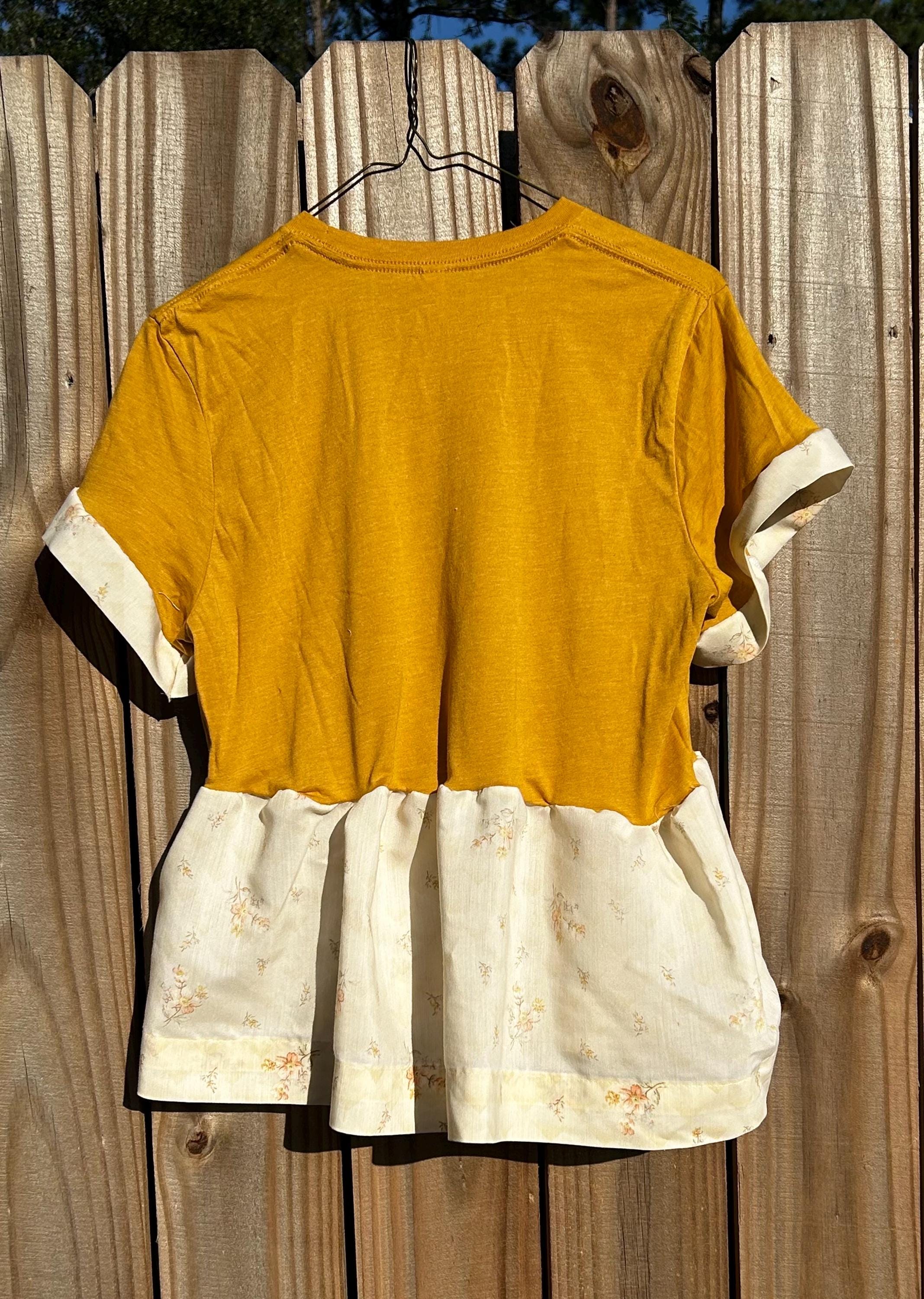 Refreshed Houston Tee: Texas Emblem, Floral Ruffle Details - Etsy