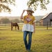 Refreshed Houston Tee: Texas Emblem, Floral Ruffle Details - Etsy