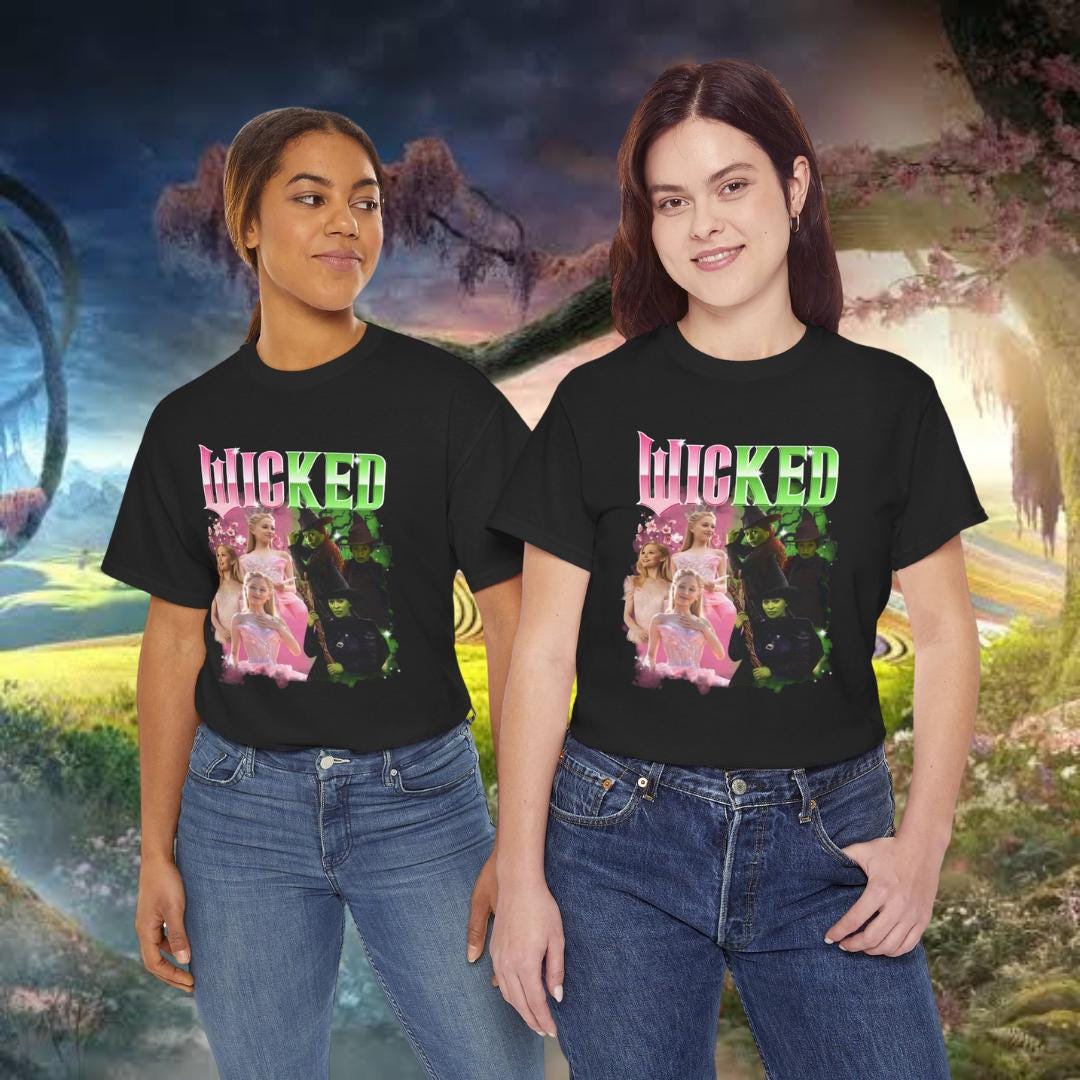 Wicked Movie Musical Tee, Glinda Elphaba Unisex Shirt, Wizard of Oz ...