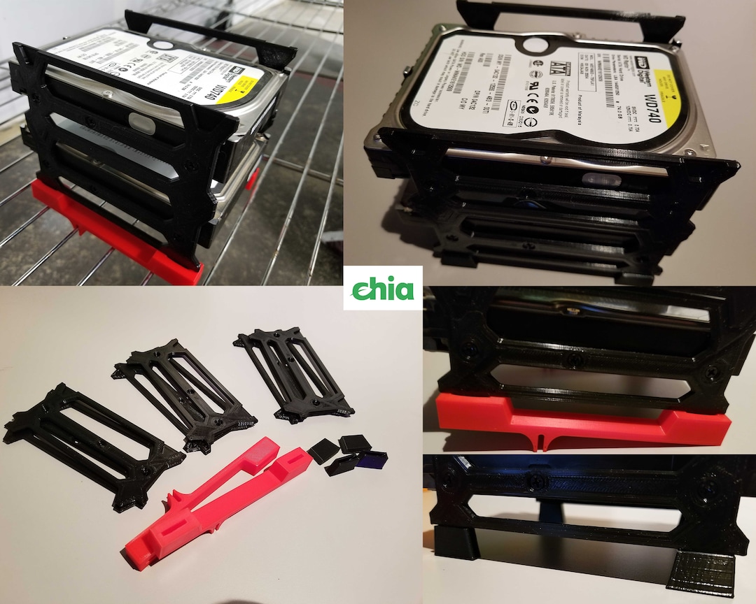 3.5 HDD | Wire Shelf/table Top Stackable Hard Drive Mount Kit - Etsy