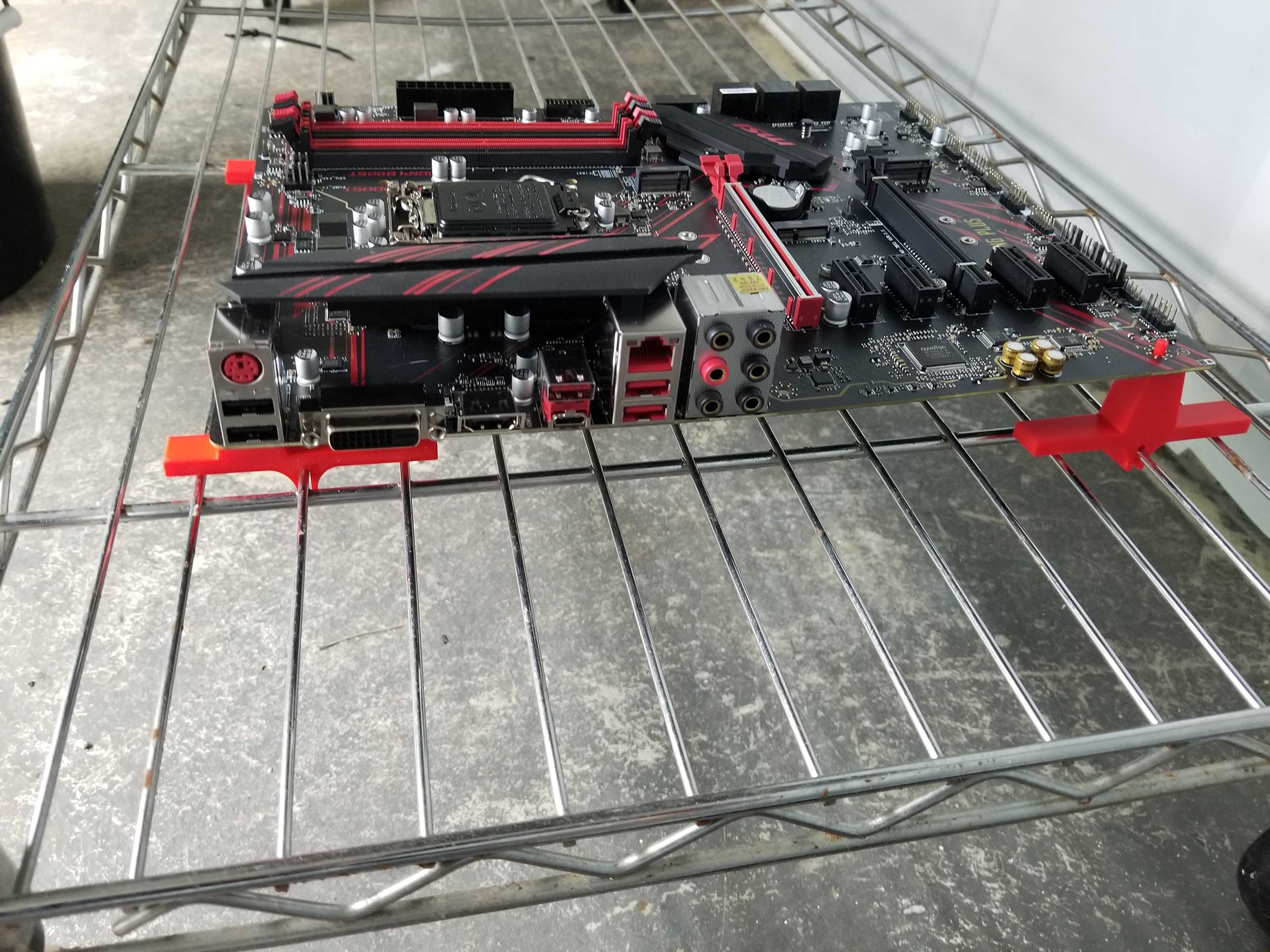 PSU, SSD, and Motherboard Mount Kit for Wire Rack Shelf | Used in CPU ...