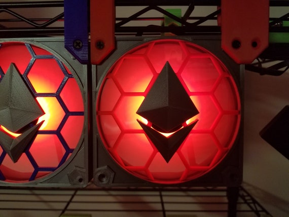 Ethereum Hex 120mm PC Fan Covers/grills One and Two Color | Etsy
