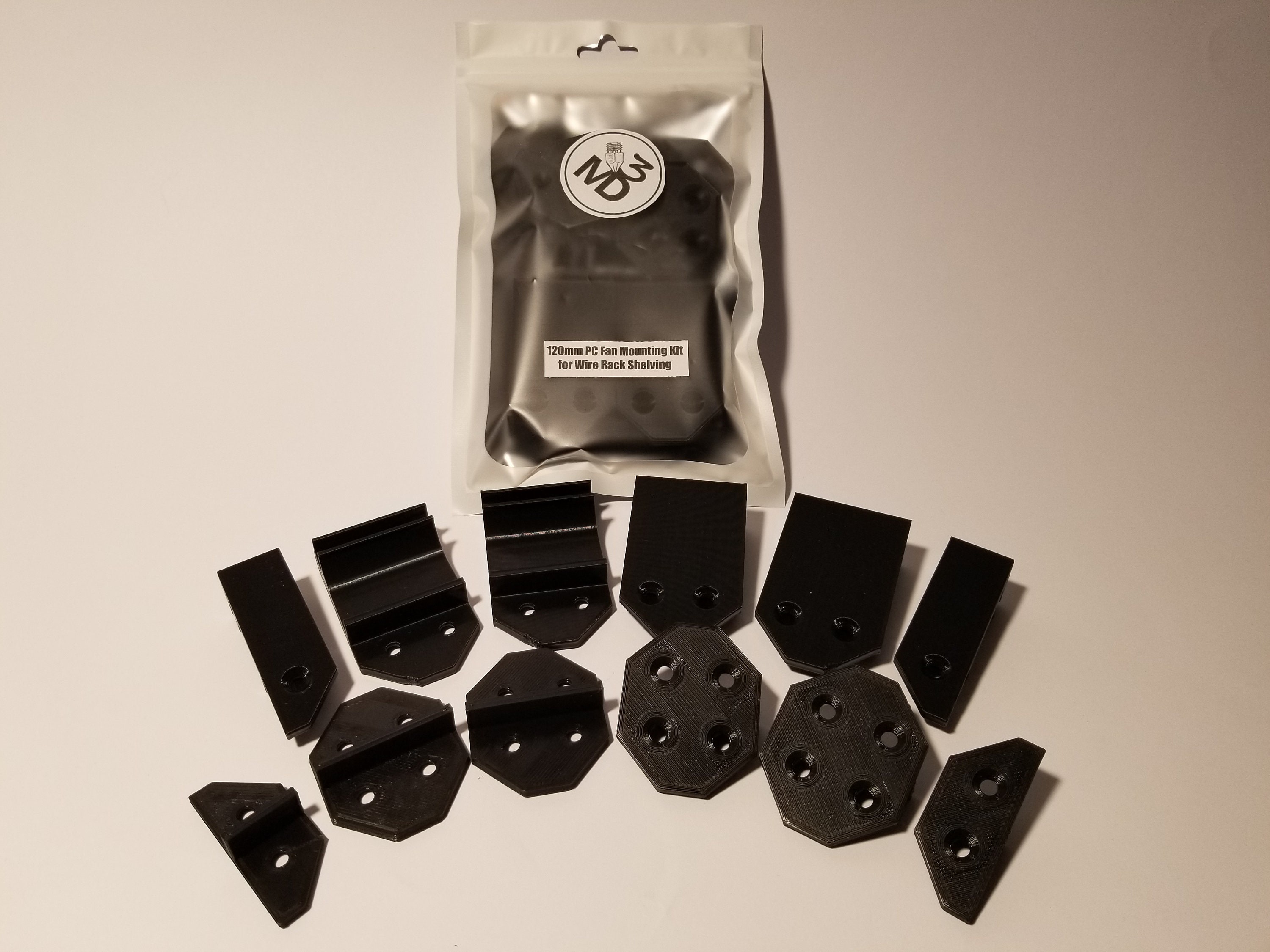 120mm PC Fan Mounts for Wire Rack Shelving | Used in CPU, GPU, and Hard ...