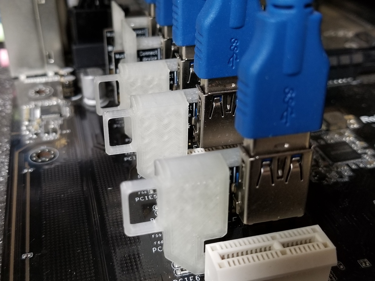 6 Pcie Riser Insert Locking Keys | Sideslide Pcie Clips for USB 3.0 ...