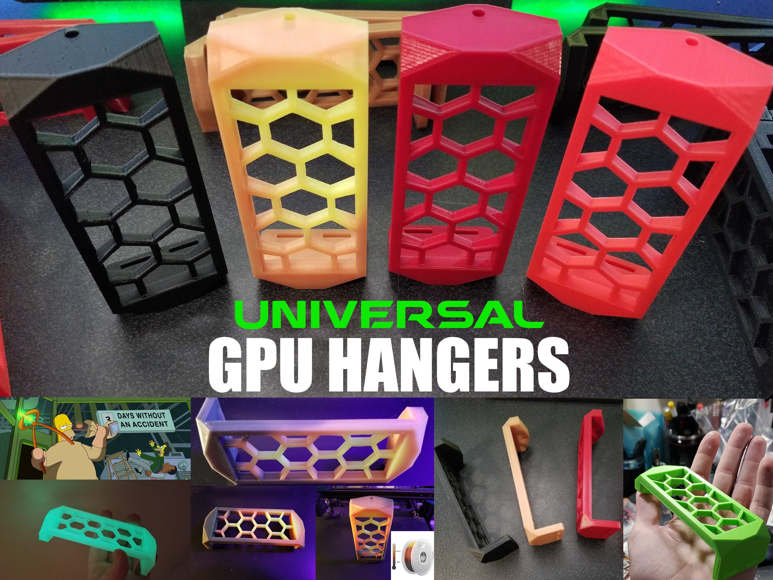 Universal GPU Hangers for Wire Rack Shelving | Used in Crypto Currency ...