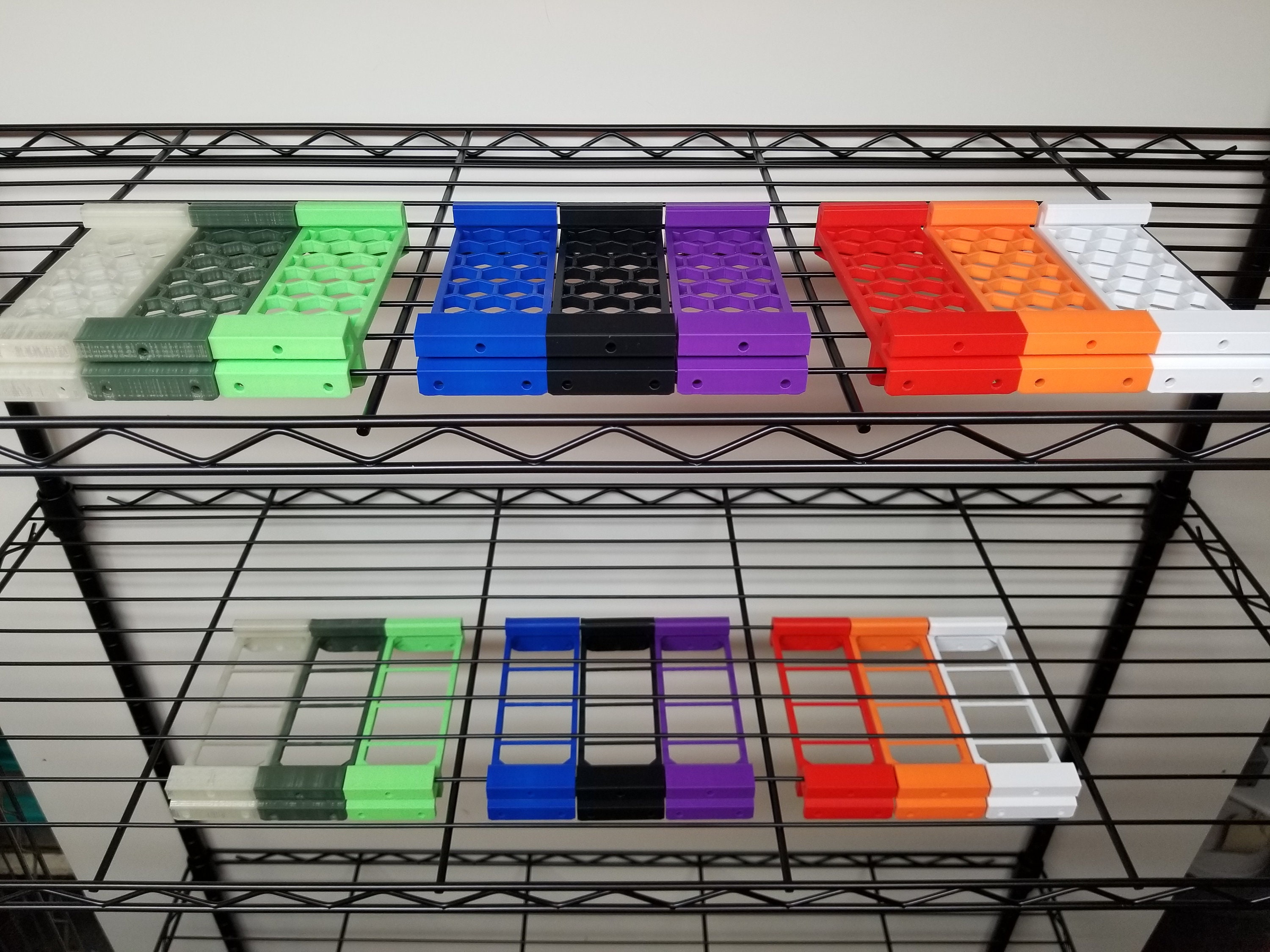 NEW Locking GPU Hangers for Wire Rack Shelving | 120mm Fan Mount Points ...