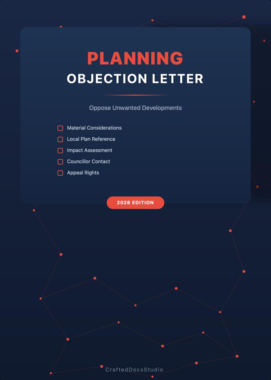 Planning Objection Letter Template Pack UK - Development Appeal ...