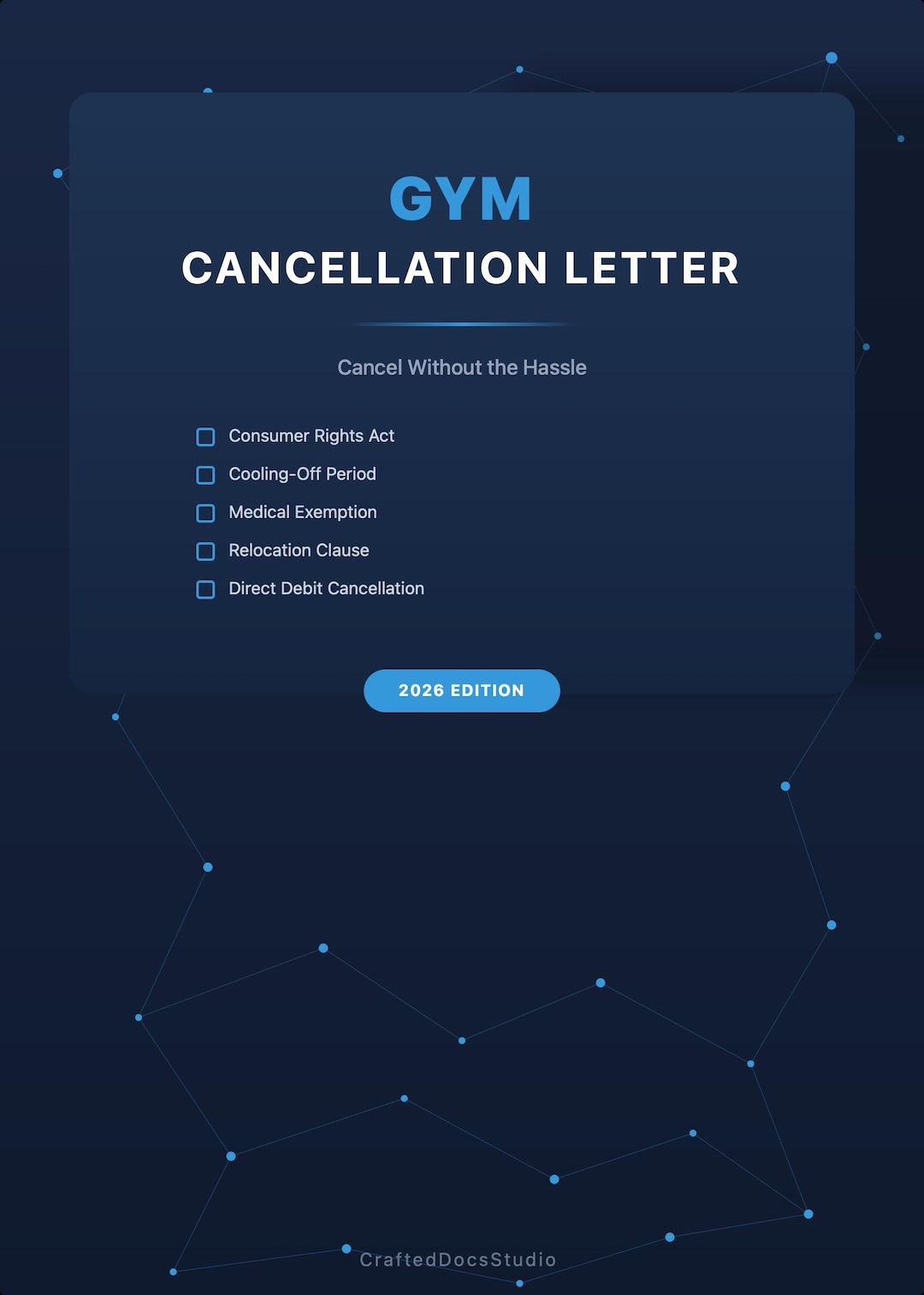 Gym Membership Cancellation Template Pack UK - Cancel Contract (digital ...