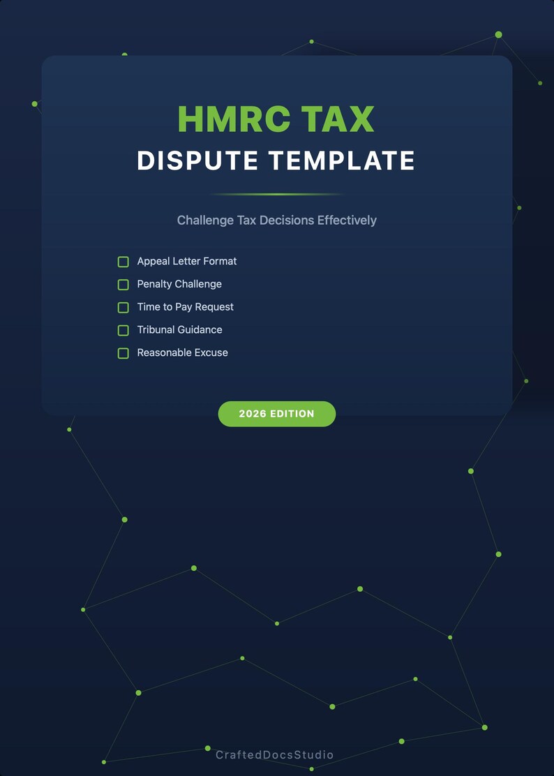 HMRC Tax Dispute Template Pack UK - Tax Appeal Letters (digital) - Etsy