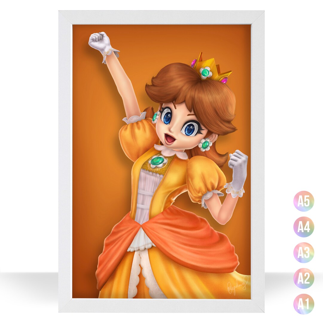 Princess Daisy Artwork - Etsy
