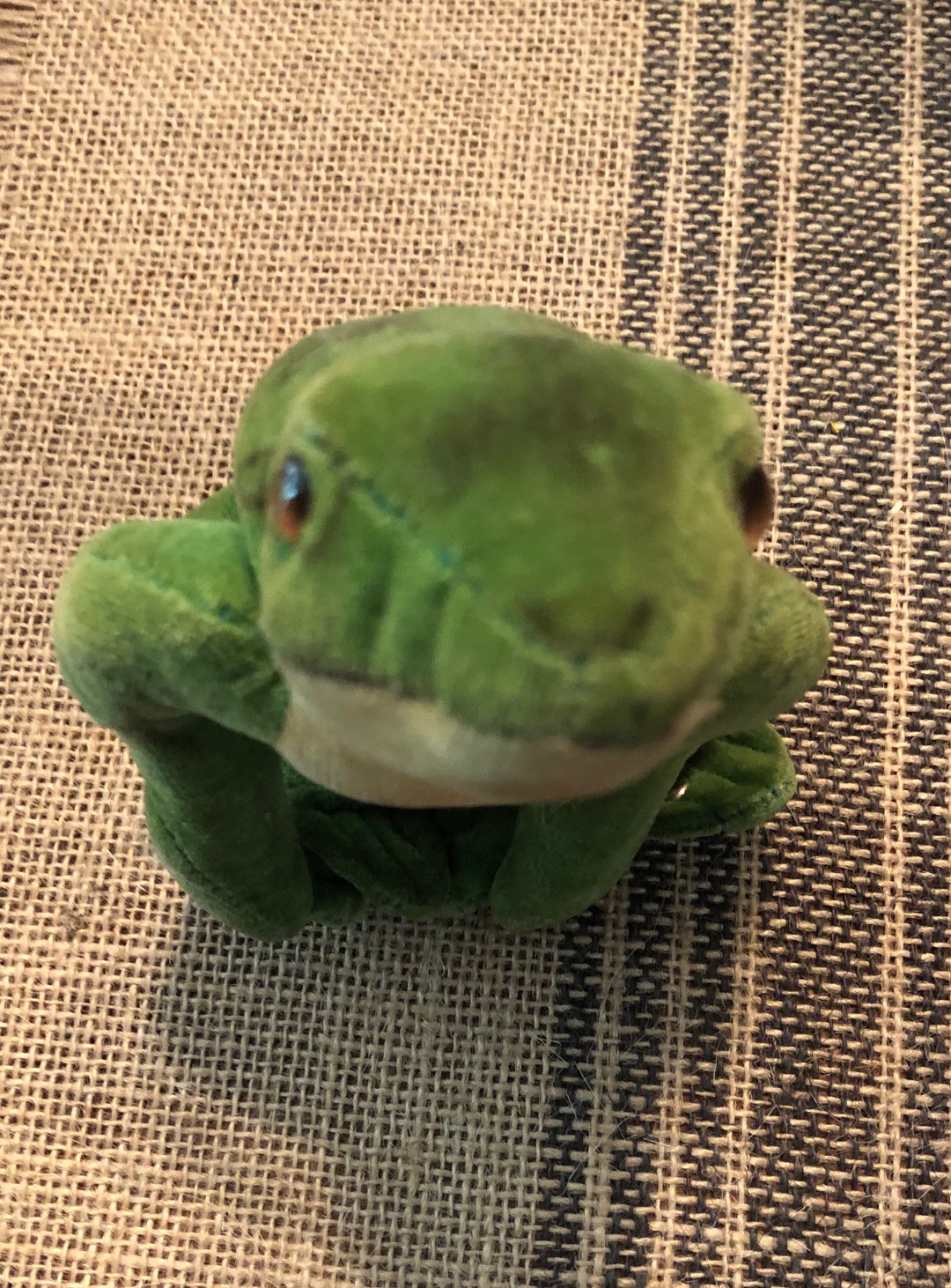 Vintage Steiff Frog Signed by Hans Otto Steiff, Raised Button on Foot ...