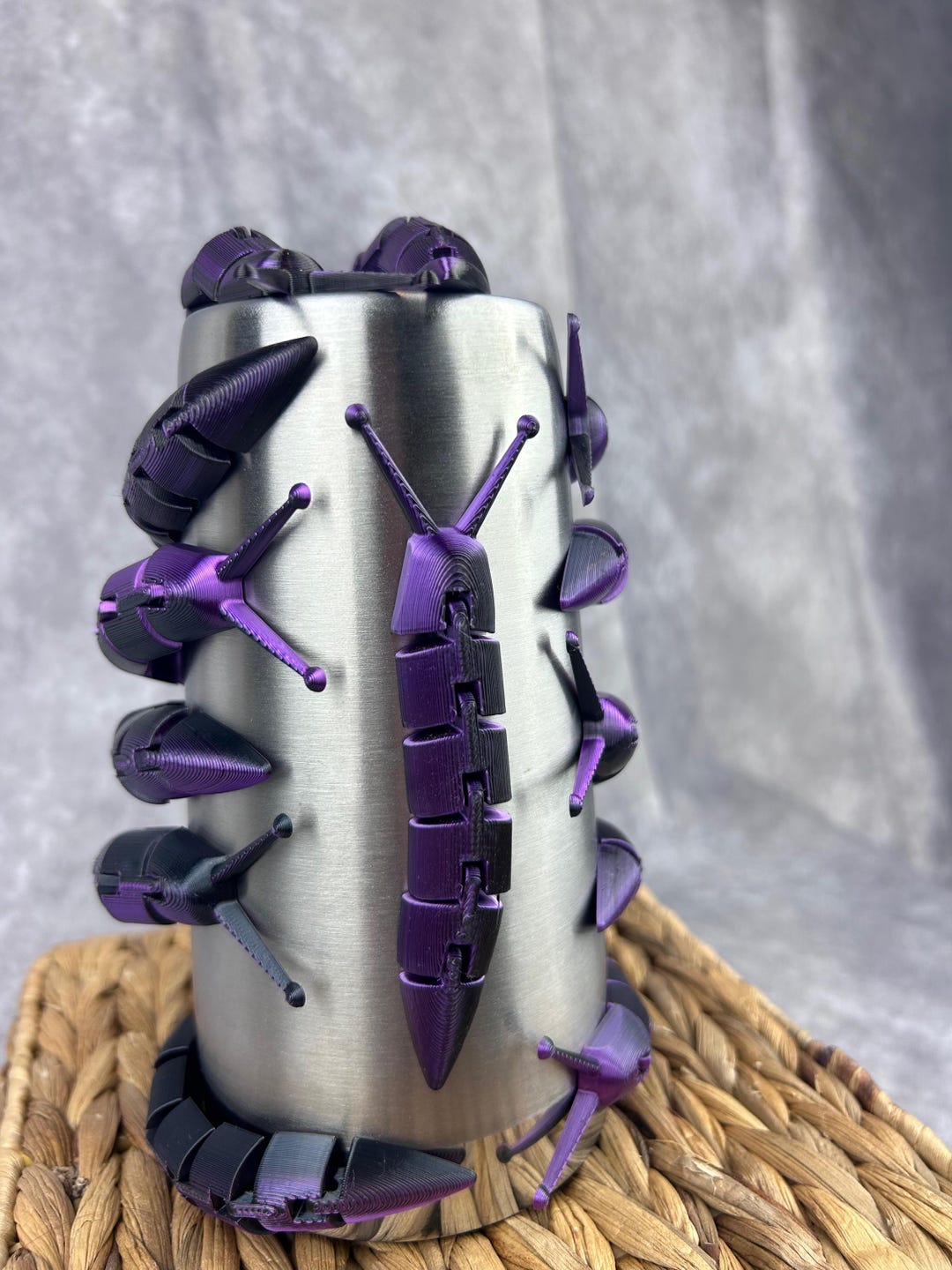 Black and Purple 3d Printed Slug Magnets - Etsy